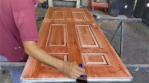 Como Pintar Una Puerta Laminada Color Madera Pintar Puertas De Madera Pintura Para Puertas