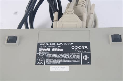 Motorola Codex 2510 Data Modem Fair Condition Ntc Tech
