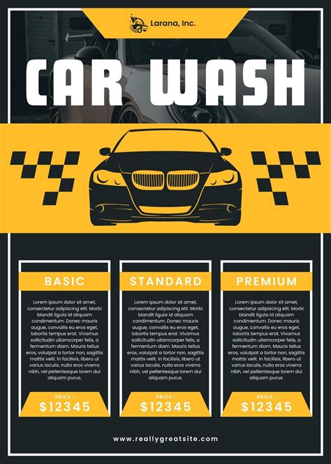 Car Wash Flyer Design Template