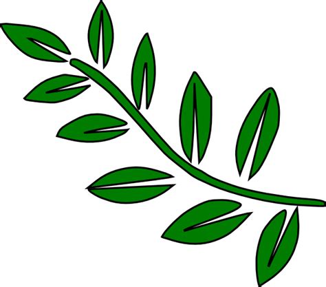 Leaf Stem Clip Art At Clker Com Vector Clip Art Online Royalty Free Public Domain