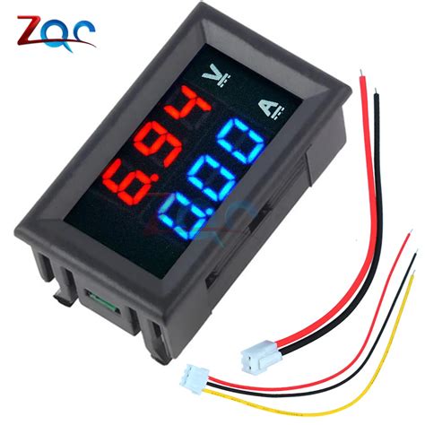 Mini Digital Voltmeter Ammeter Dc 100v 10a Panel Amp Volt Voltage