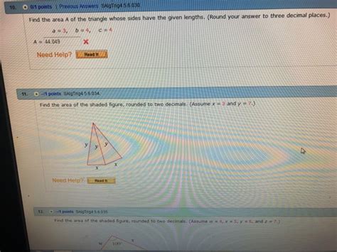 Solved For Triangle Abc With Sides A B And C The Law Of