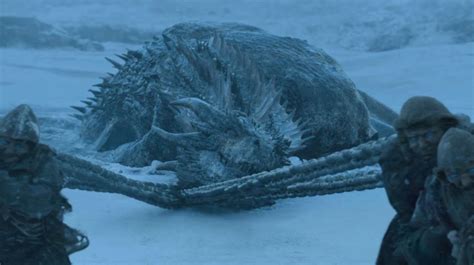 Game Of Thrones Is Viserion Dead White Walker Ice Dragon Explained