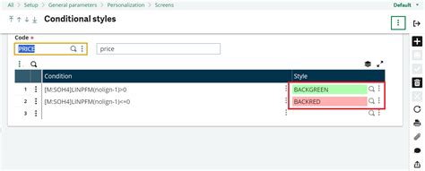 how to use conditional formatting in sage x3