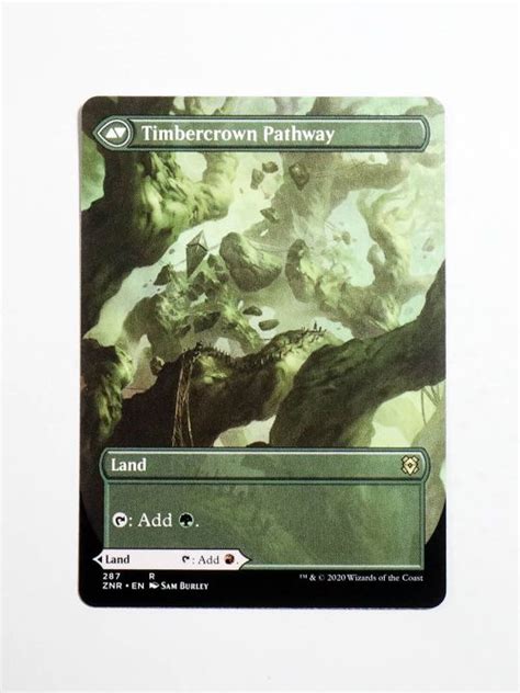 Cragcrown Pathway 287 Holo From Zendikar Rising Znr Mtg Proxy Magic Cardplus