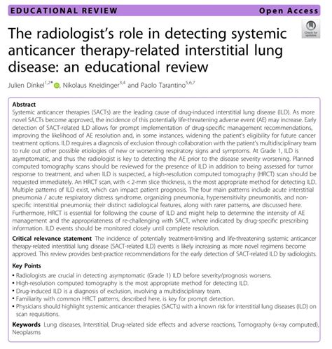 When Diagnosing Ild The Radiologist Is Your Best Friend It Is A Diagnosis Of Exclusion