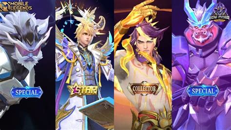 4 New Skin Skin Baru Arlott Collector Vale Annual Starlight Balmond And Baxia Special Mlbb
