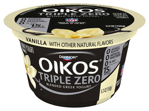 Oikos Triple Zero Vanilla Greek Yogurt Nutrition Facts At Layla Lesina Blog
