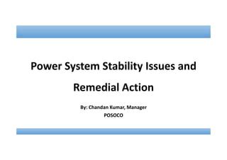 Power System Stability Issues PDF