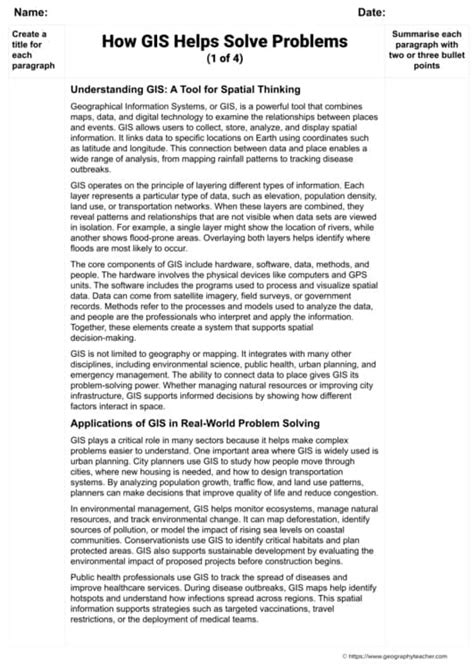 How Gis Helps Solve Problems Geographical Information Systems Tpt