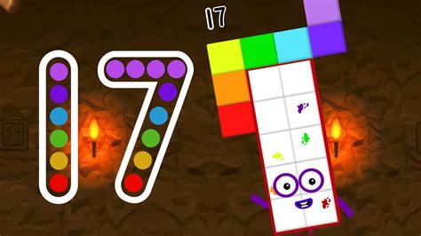 Numberblocks 17 Magic Run Numberblocks Character Seventeen Number