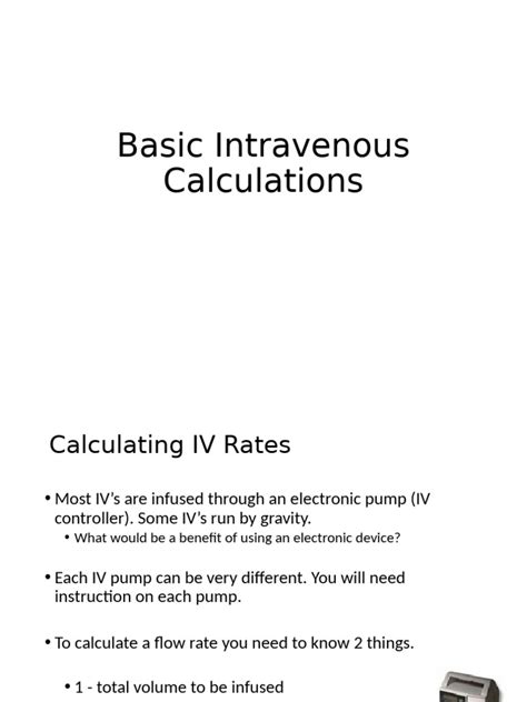 Basic Intravenous Calculations 1 Pdf Intravenous Therapy Basic Intravenous Calculations 1 Pdf Intravenous Therapy