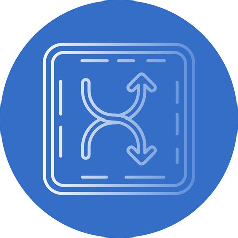 Shuffle Gradient Line Circle Icon 40831325 Vector Art At Vecteezy