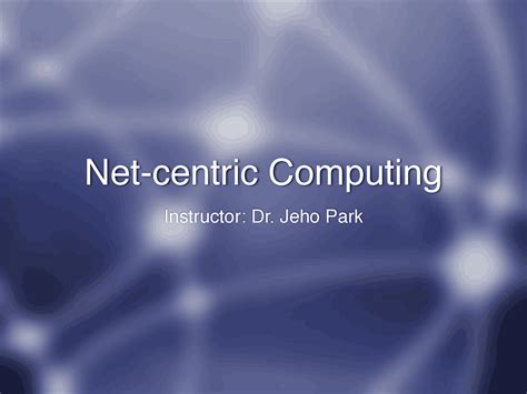 Net Centric Computing An Introduction To Distributed Systems And