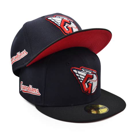 Cleveland Guardians Exclusive New Era 59fifty Fitted Hat Navyblack