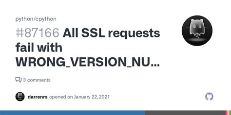 All Ssl Requests Fail With Wrong Version Number When A Packet Sniffer