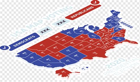 미국 지도 투표 Png Pngwing