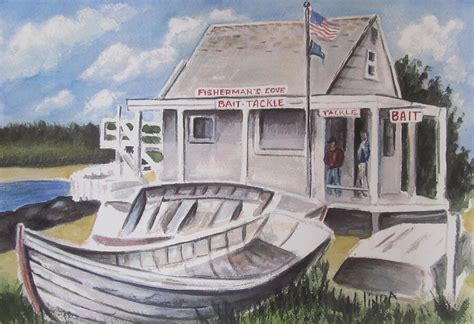 Fishermans Cove Painting By Melinda Saminski Fine Art America
