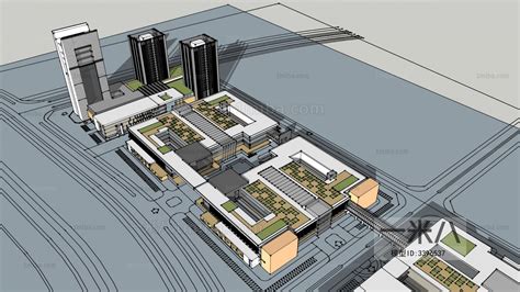 Modern Architectural Birdseye View Planning Sketchup Model Free Download Model Id 659541345