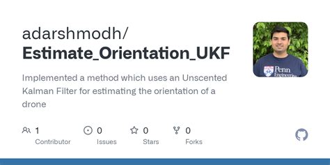 github adarshmodh estimate orientation ukf implemented a method