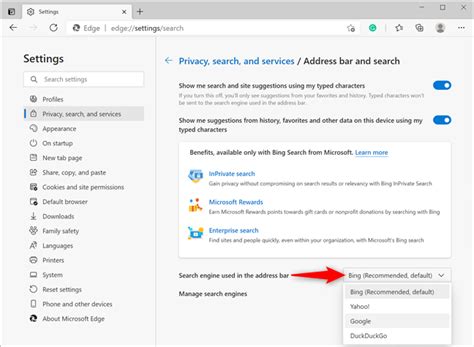 نحوه تبدیل گوگل به موتور جستجوی من در مایکروسافت اج