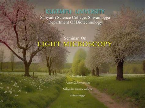 Principles And Application Of Light Microscopy Pptx