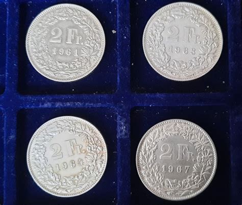 Pièces De Chf 2 1961 1963 1964 1965 Kaufen Auf Ricardo