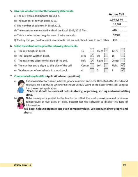 CLASS CH WORKING WITH MS EXCEL