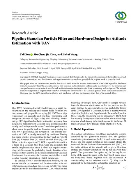 Pdf Pipeline Gaussian Particle Filter And Hardware Design For