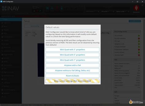 how to setup inav on an fpv drone converting from betaflight oscar