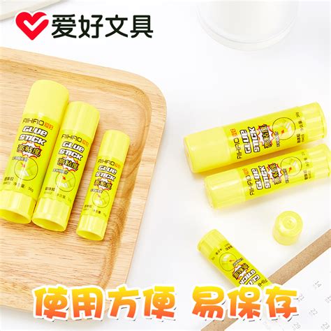 爱好固体胶办公固体胶水高粘度手工课儿童强力胶棒大号10g 23g 36g学生用文具12支包邮批发 虎窝淘