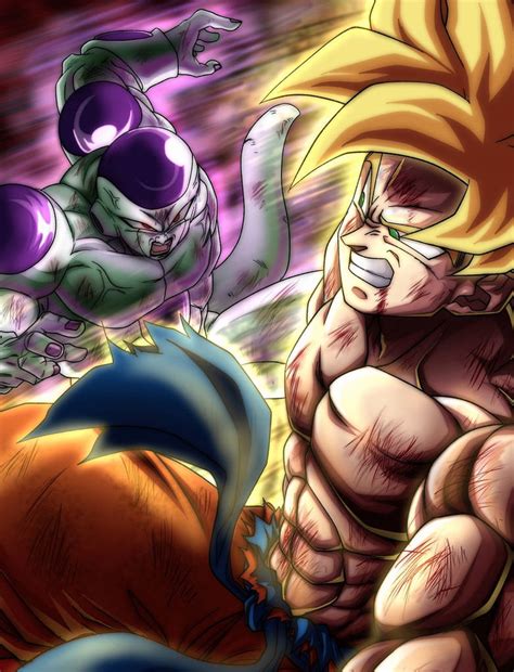 Goku Ssj Vs Freezer 100 By Davidferres On Deviantart