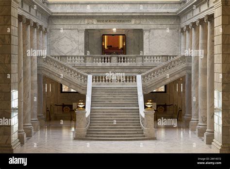Staircase To The House Of Representatives Chamber In The Utah State