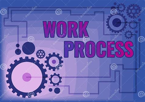 Handwriting Text Work Process Word Written On Standard Procedures How To Handle A Particular