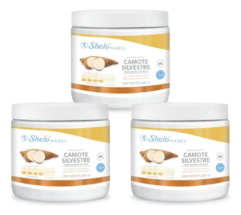 3 Camote Silvestre Con Isoflavonas De Soya 250g Shelo Nabel Meses Sin