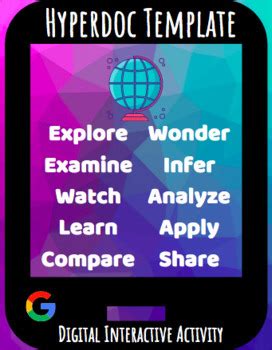 Distance Learning Digital Hyperdoc Template By ProjectBasedSixth