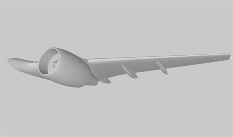 Aircraft Wing With Engine Cad Model 3d Models Fetchcfd