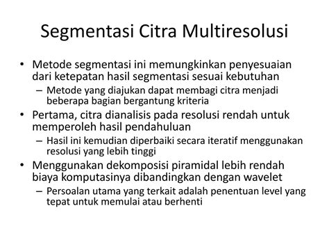 Multiresolution Color Image Segmentation Applied To Background Extraction In Outdoor Images Ppt