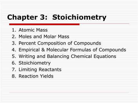 PPT Chapter Stoichiometry PowerPoint Presentation Free Download ID