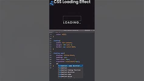 Css Loading Effect Shorts Youtube