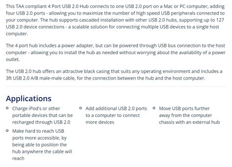 StarTech Port Compact Black USB HUB Umart Com Au