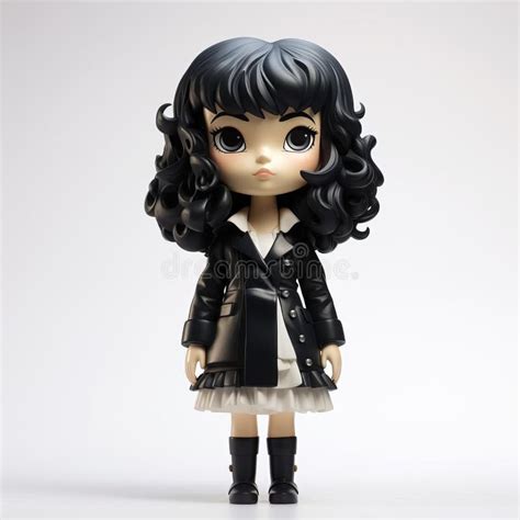 Aria Vinyl Toy Figure On White Background Fullbody Stock Illustration Illustration Of Full