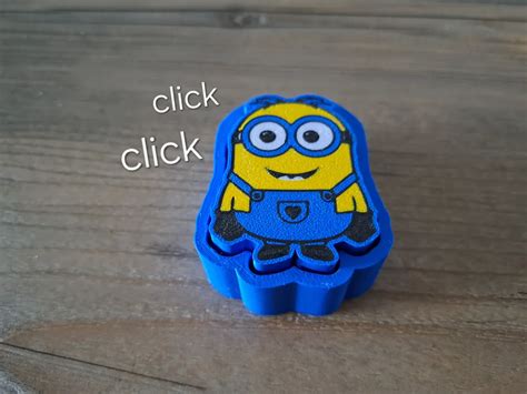 Minion Fidget Clicker Keyboard Switch By Creachick3d Makerworld