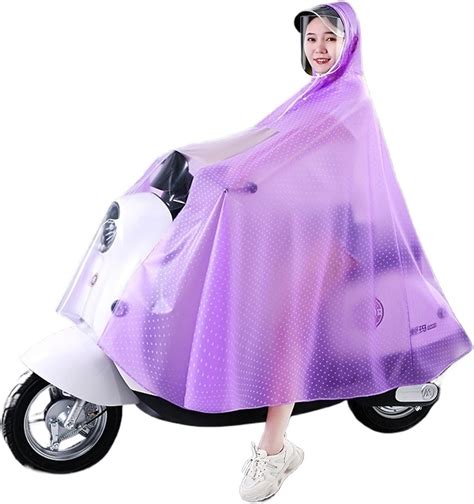 Bzxiansv Waterproof Cycling Raincoat Hooded Rain Poncho