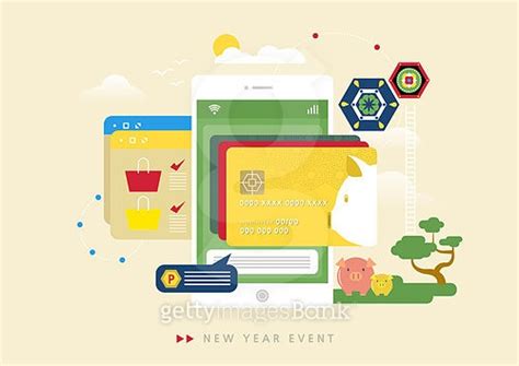 새해 홀리데이 축하이벤트 사건 휴대폰 전화기 스마트폰 세일 사건 쇼핑 모바일쇼핑 한국전통 신용카드 돼지 발굽포유류 온라인쇼핑 이미지