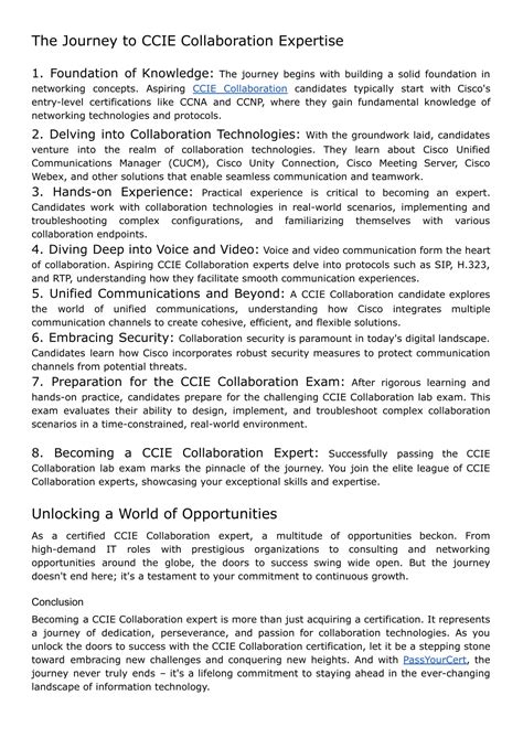 Ppt Unlocking Success The Journey To Becoming A Ccie Collaboration Expert Powerpoint