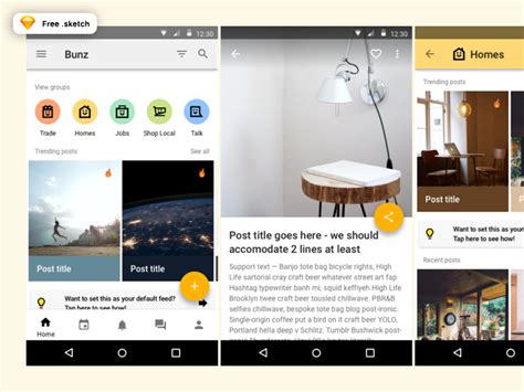 Social Media Android App Concept By Rishabh Varshney Freebie Supply