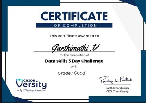 Ganthimathi V On Linkedin Datascience Crionuniversity Trailblazing