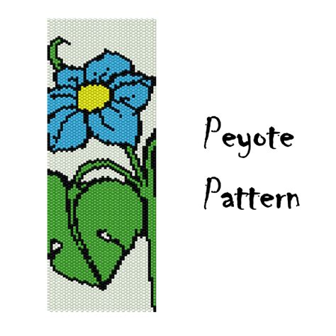 Flower Peyote Beading Pattern Seed Bead Bracelet Peyoted B Inspire Uplift