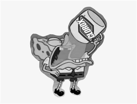 Download Edit Bleach Clorox Sad Sticker Stickers Pic Picsart Spongebob Drinking Bleach Meme